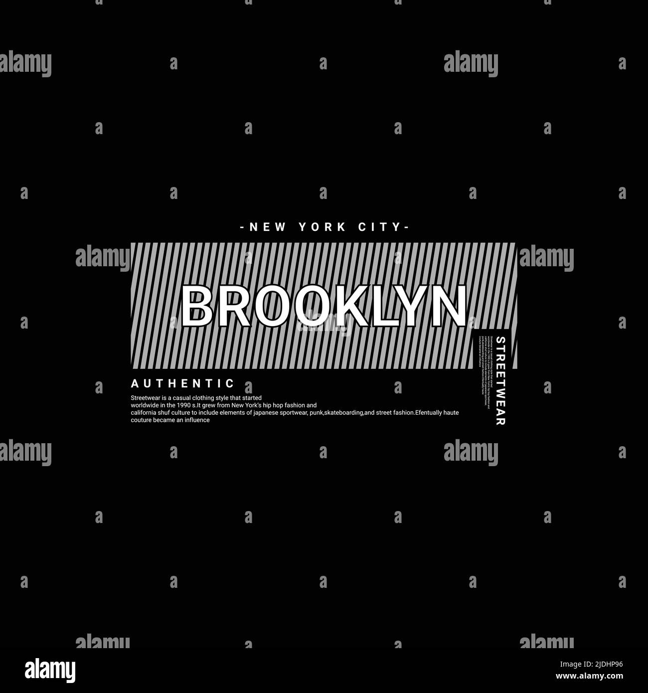 Brooklyn writing design, suitable for screen printing t-shirts, clothes ...