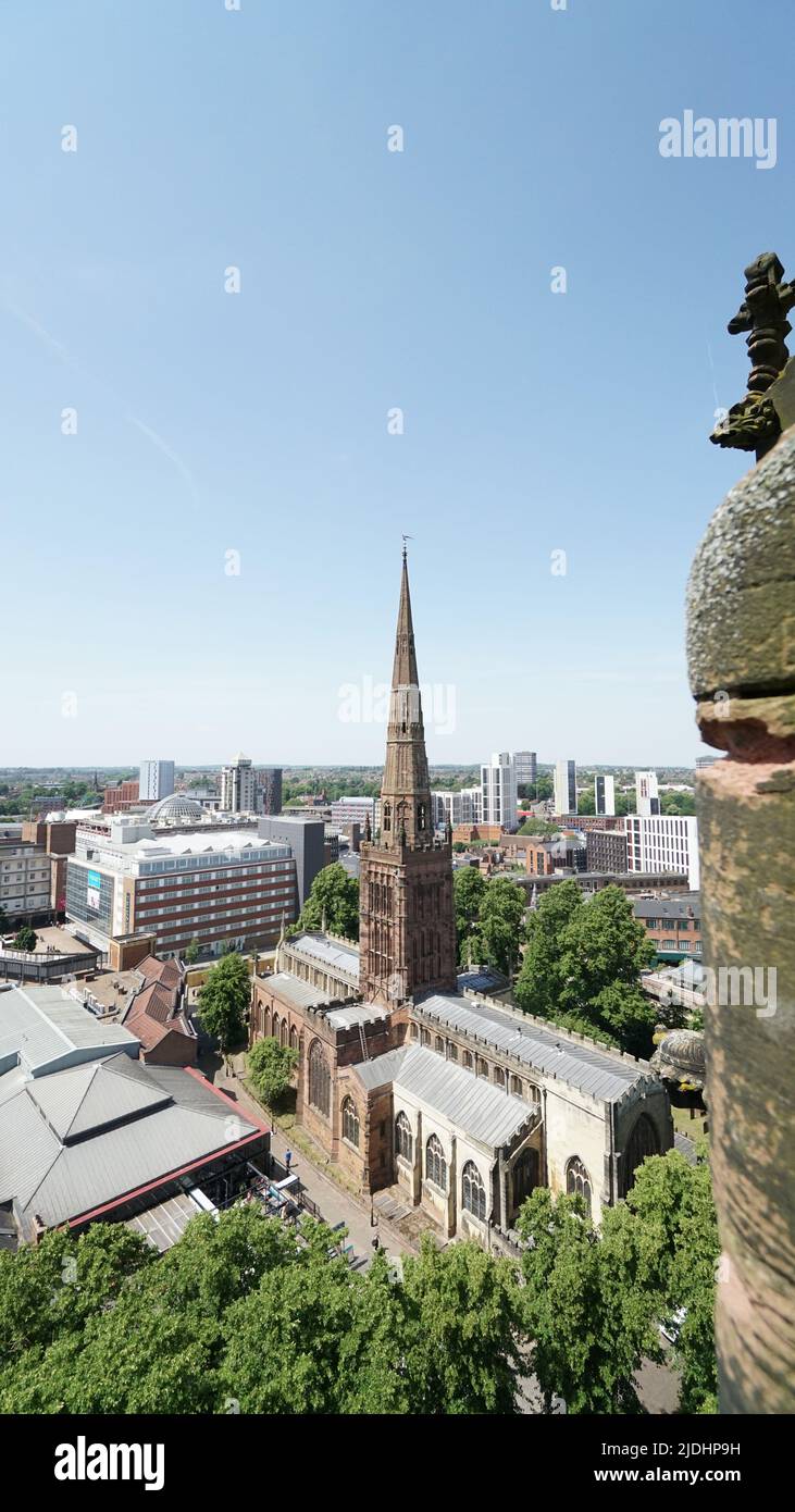 St Michael’s Tower at Coventry Cathedral Stock Photo - Alamy
