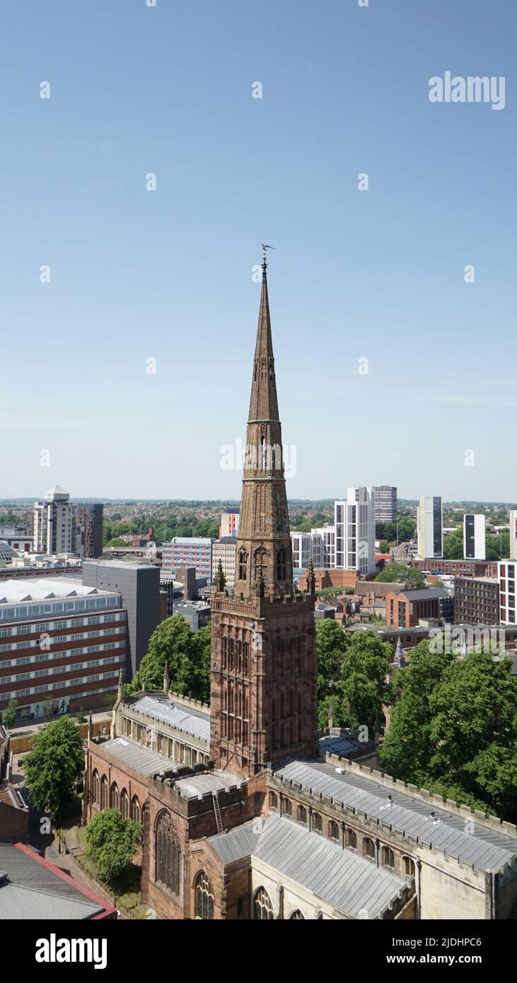 St Michael’s Tower at Coventry Cathedral Stock Photo - Alamy