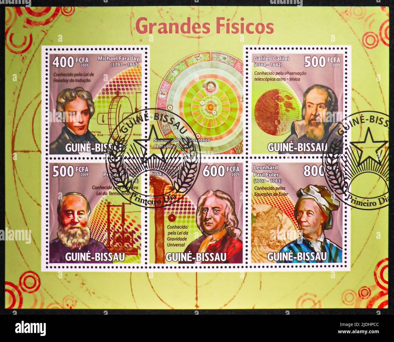 MOSCOW, RUSSIA - JUNE 17, 2022: Postage stamp printed in Guinea-Bissau ...