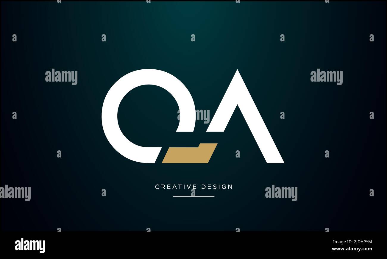 Alphabet Letters QA, AQ, Q or A Abstract icon Logo Stock Vector Image & Art - Alamy