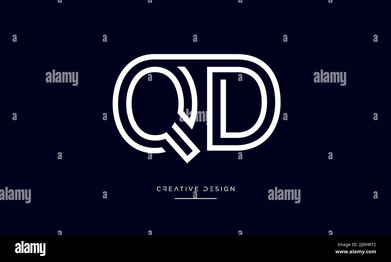 QD or DQ Alphabet Letters Logo Icon Monogram Stock Vector Image & Art ...