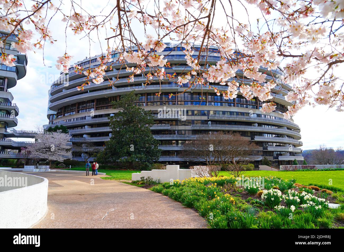 WASHINGTON, DC -25 MAR 2022- View of the Watergate building complex in ...