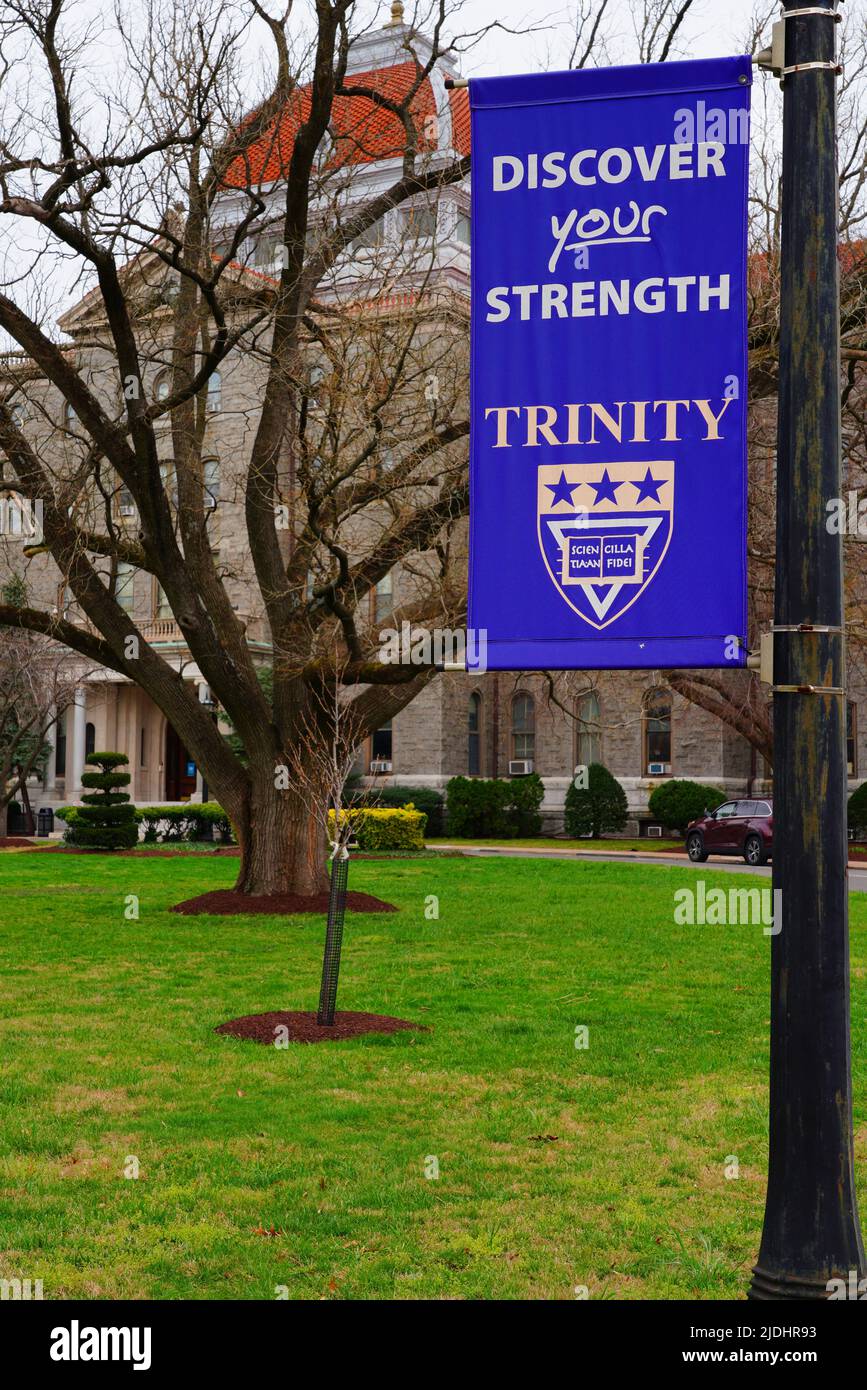 WASHINGTON, DC –26 MAR 2022- View of the campus of Trinity Washington ...