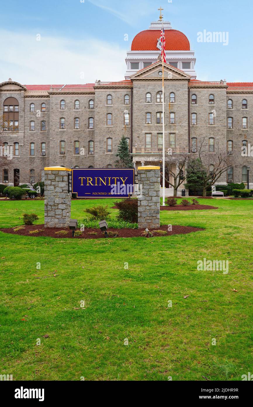 WASHINGTON, DC –26 MAR 2022- View of the campus of Trinity Washington ...