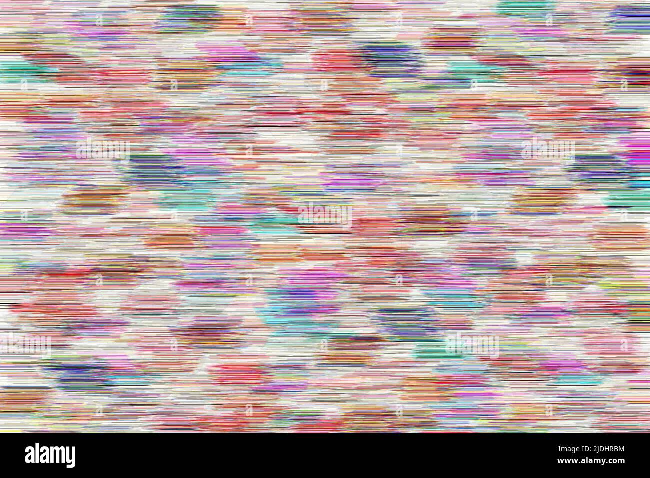 Abstract design of colored lines with horizontal movement on a white ...