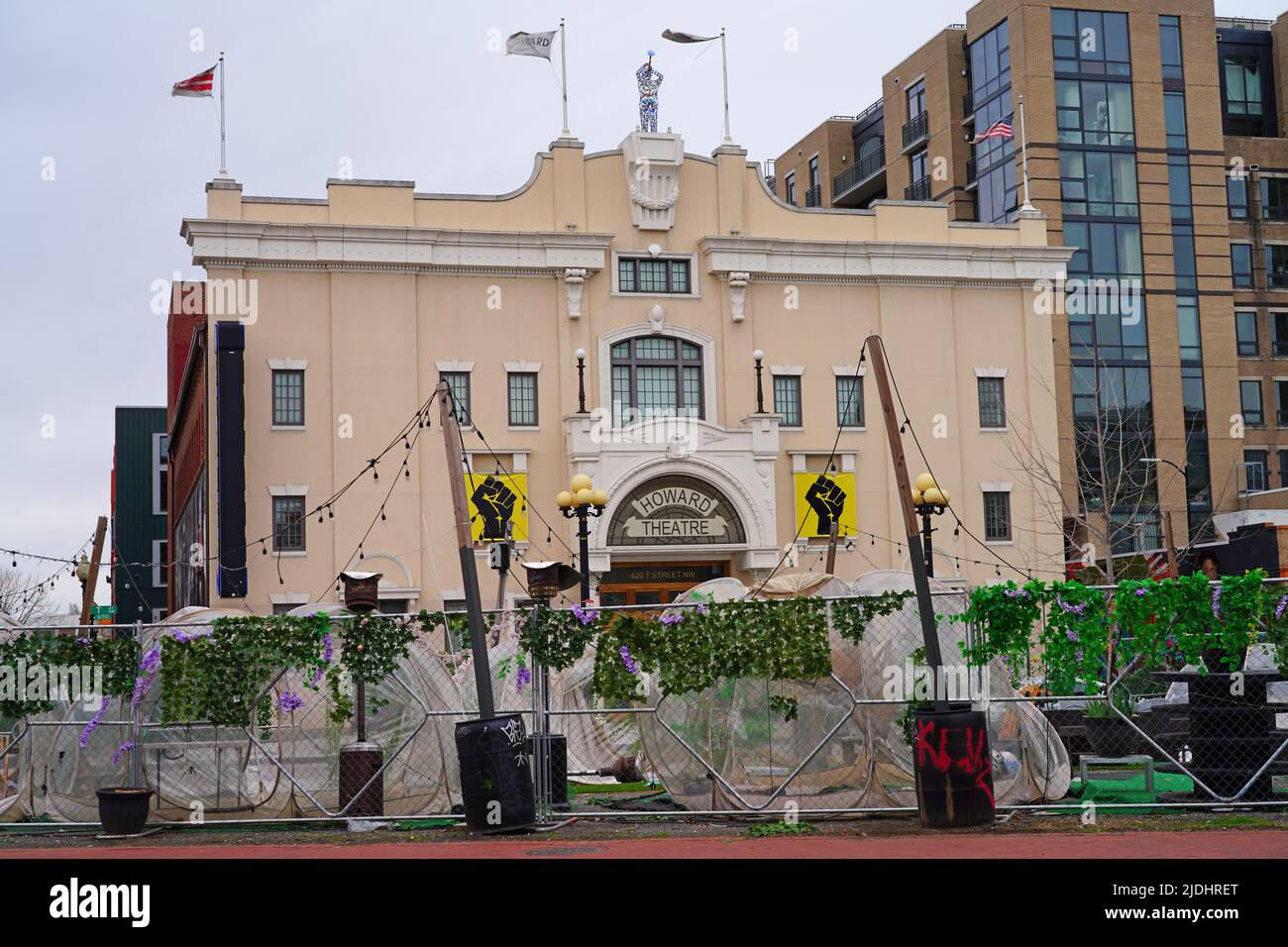 WASHINGTON, DC -26 MAR 2022- View of the college campus of Howard ...