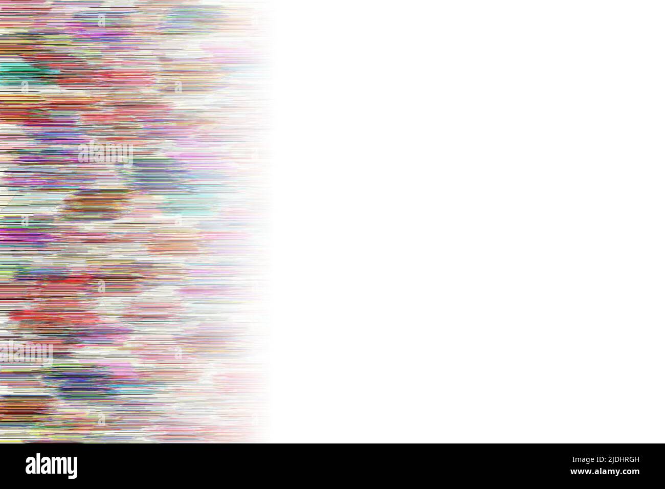 White background for designs, with horizontal colored gradient lines ...