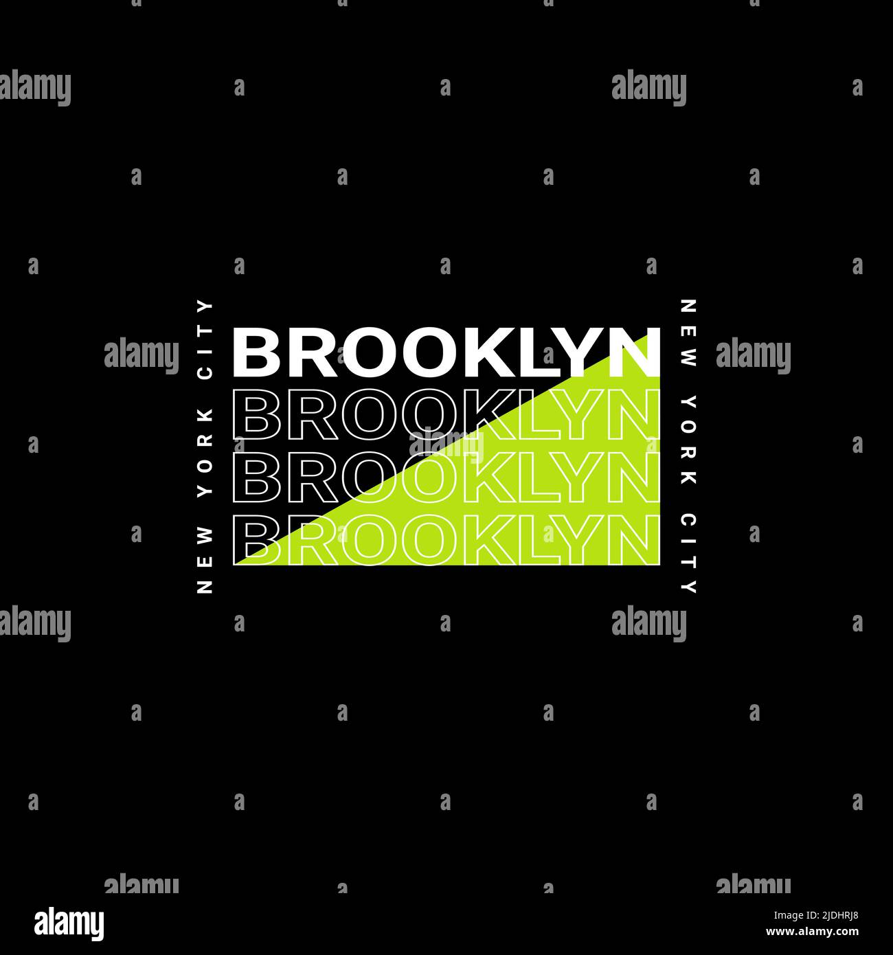 Brooklyn writing design, suitable for screen printing t-shirts, clothes ...