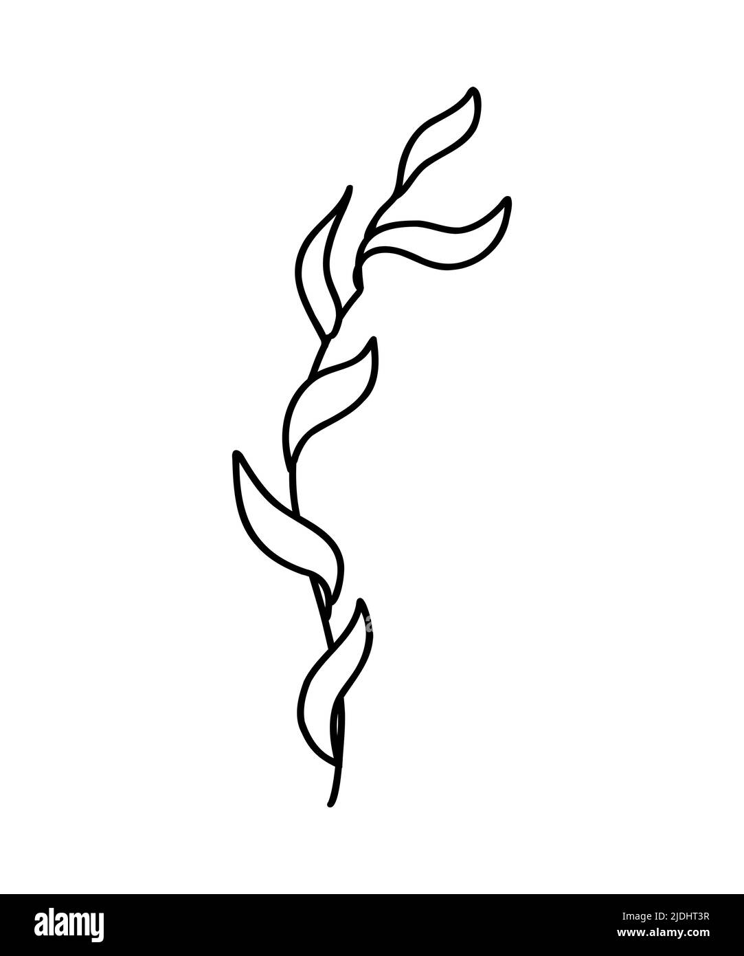Vector branch icon. Tree branch. Contour Icon of a Tree Branch, clip ...