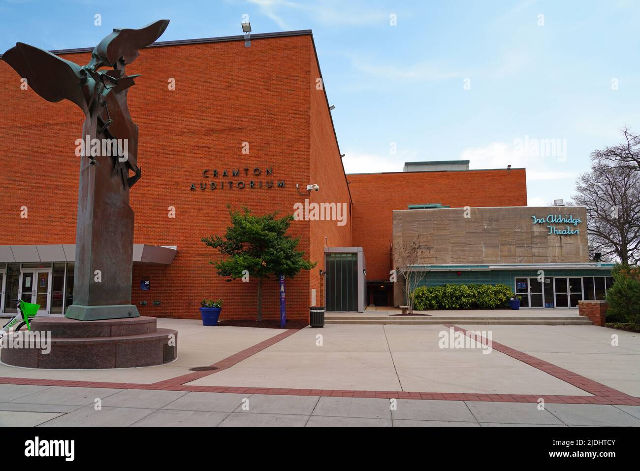 WASHINGTON, DC -26 MAR 2022- View of the college campus of Howard ...