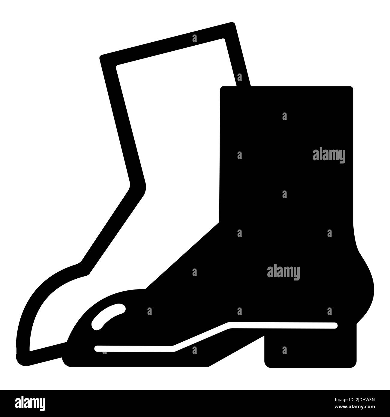 Symbol Wear Foot Protection sign Isolate On White Background Stock ...