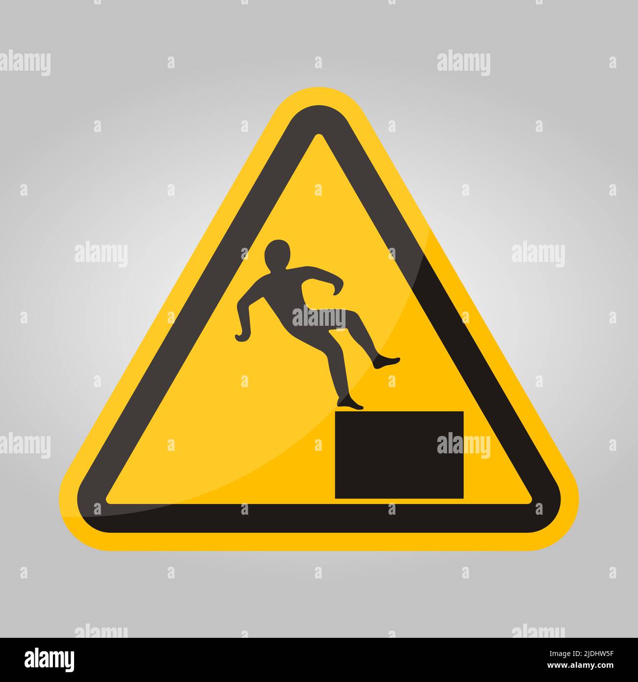 Beware High Level Drop Symbol Sign Isolate On White Background,Vector ...