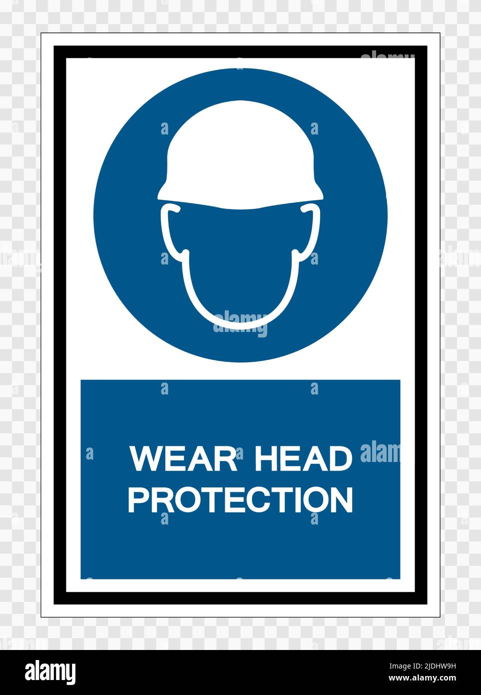 Wear Head Protection Symbol Sign Isolate on transparent Background ...