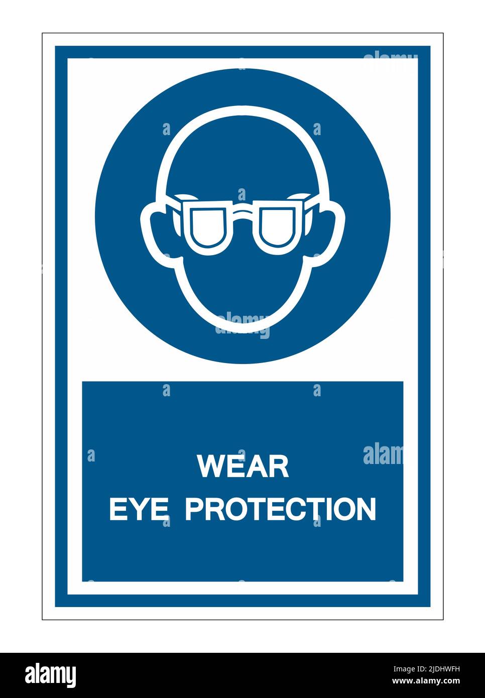 Symbol Wear Safety Glasses Sign Isolate On White Background,Vector ...