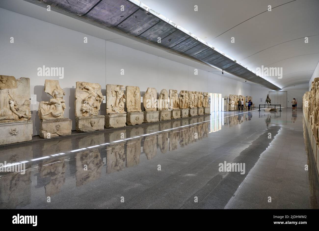 Reliefs of Sebasteion inside museum of Aphrodisias Ancient City, Hall ...