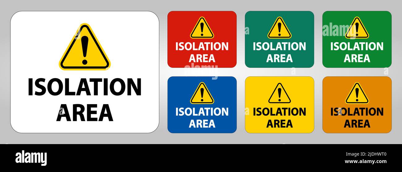 Isolation area sign On White Background,Vector Illustration EPS.10 ...