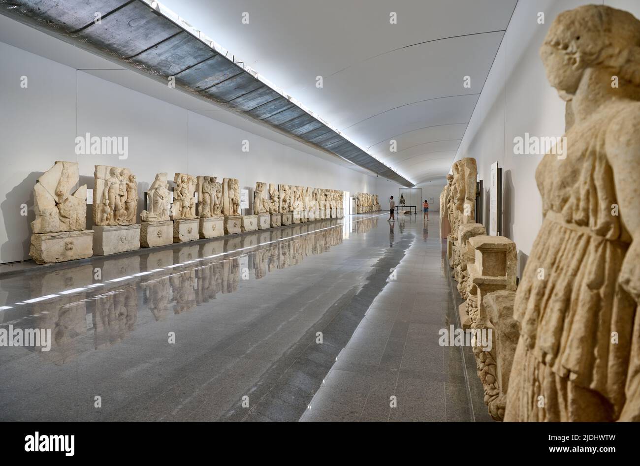 Reliefs of Sebasteion inside museum of Aphrodisias Ancient City, Hall ...