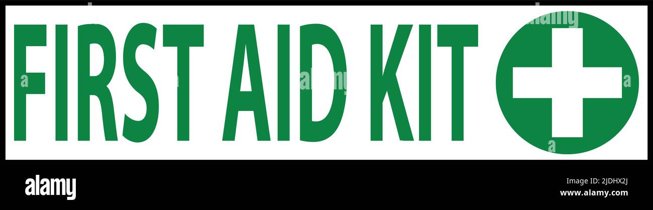 First Aid Station Sign on white background Stock Vector Image & Art - Alamy