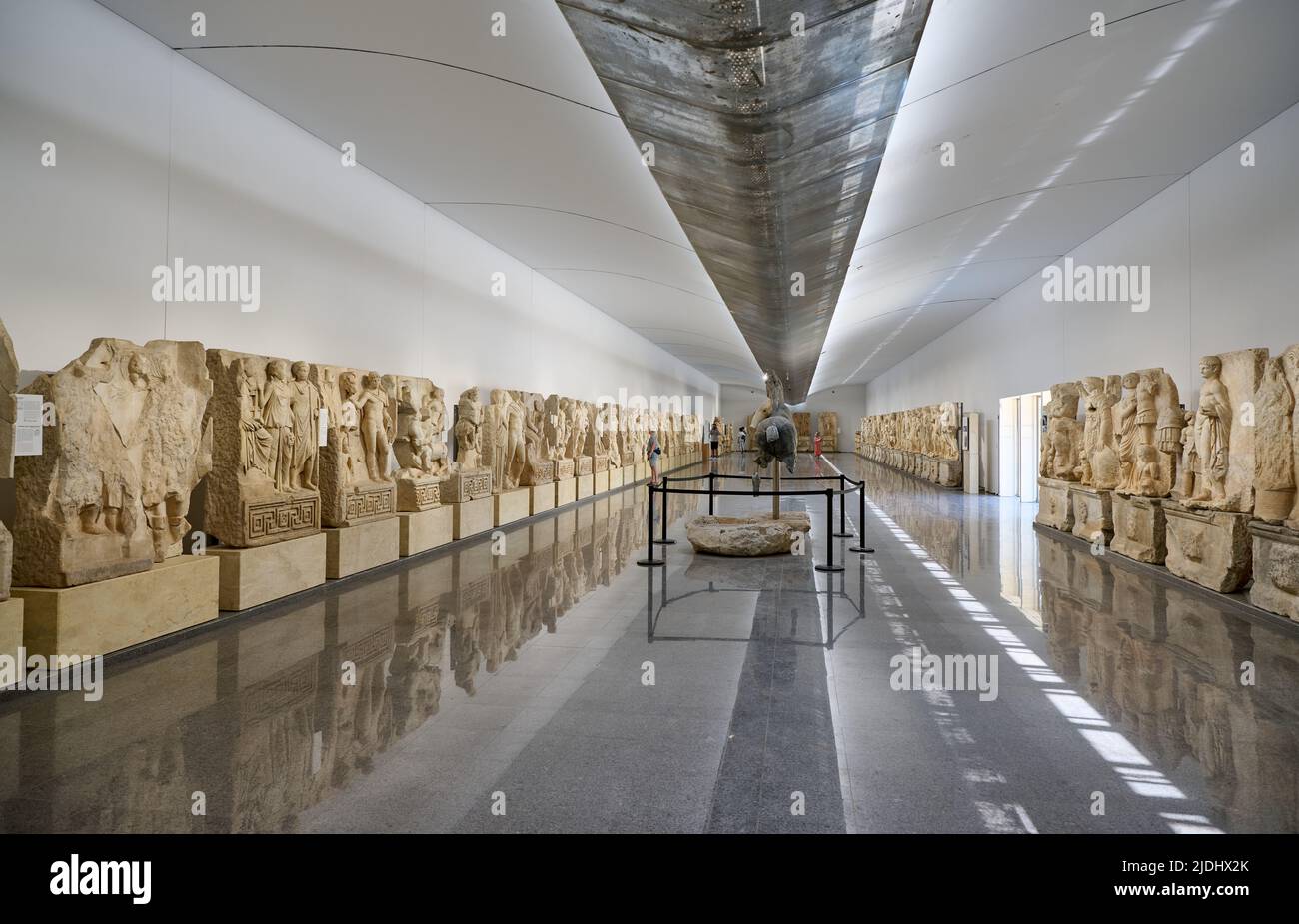 Reliefs of Sebasteion inside museum of Aphrodisias Ancient City, Hall ...