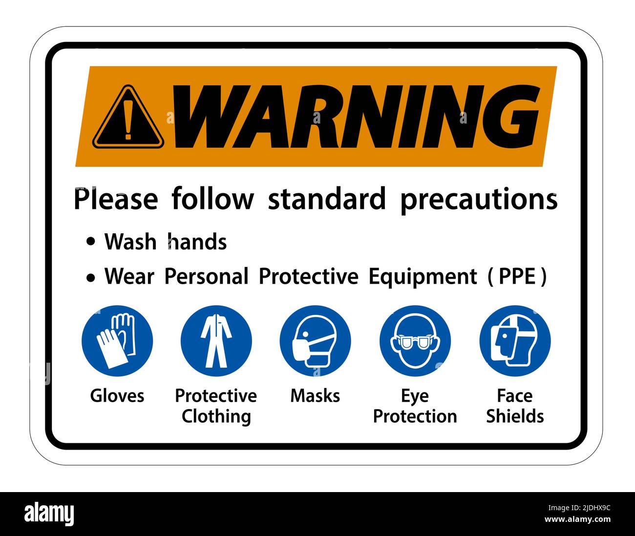 Standard precautions Stock Vector Images - Alamy