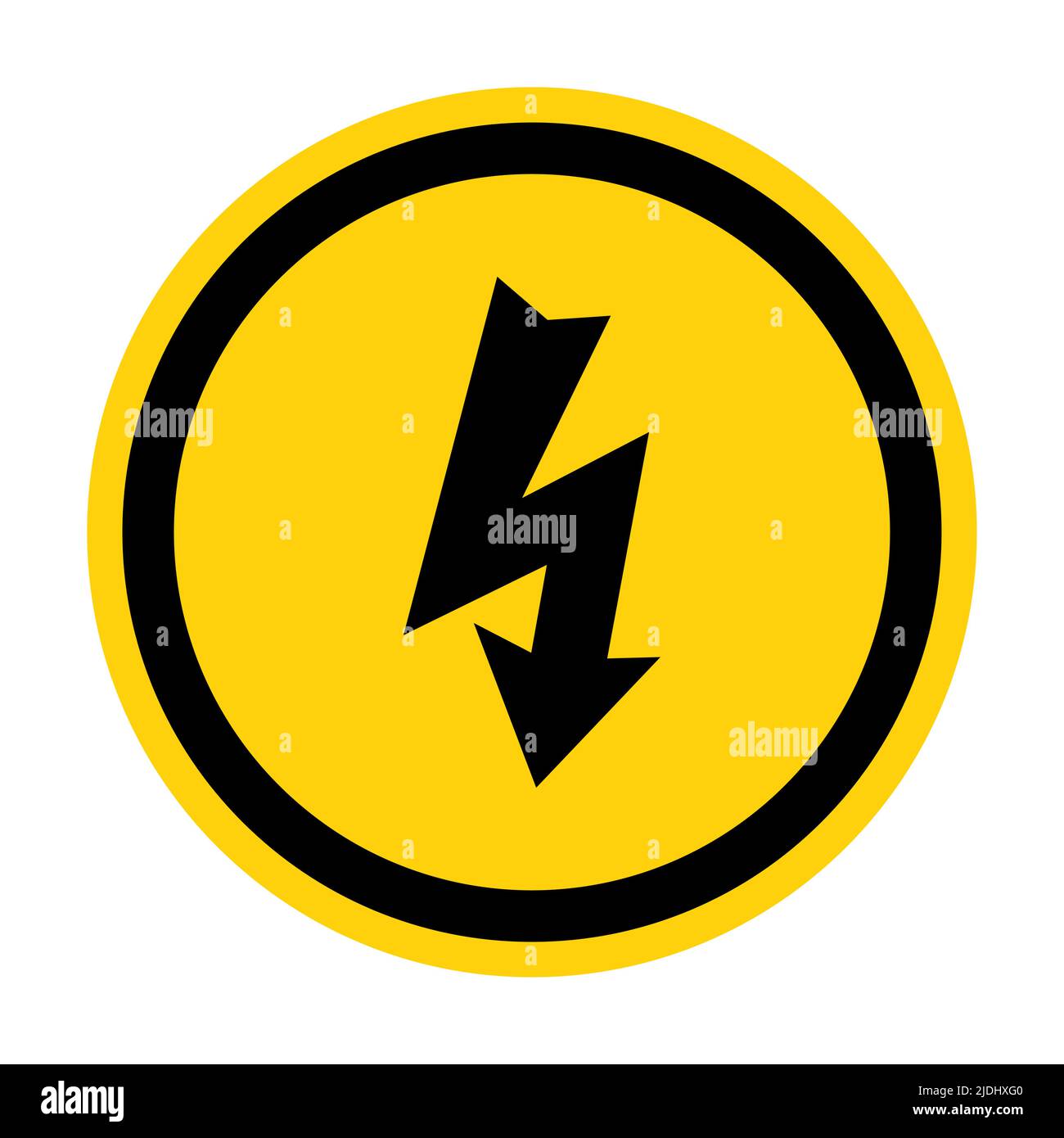 Danger High Voltage Symbol Isolate On White Background,Vector ...