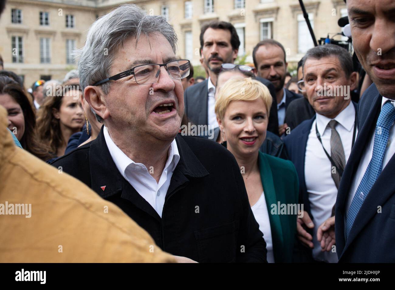 French leftist La France Insoumise (LFI) party leader, Member of ...