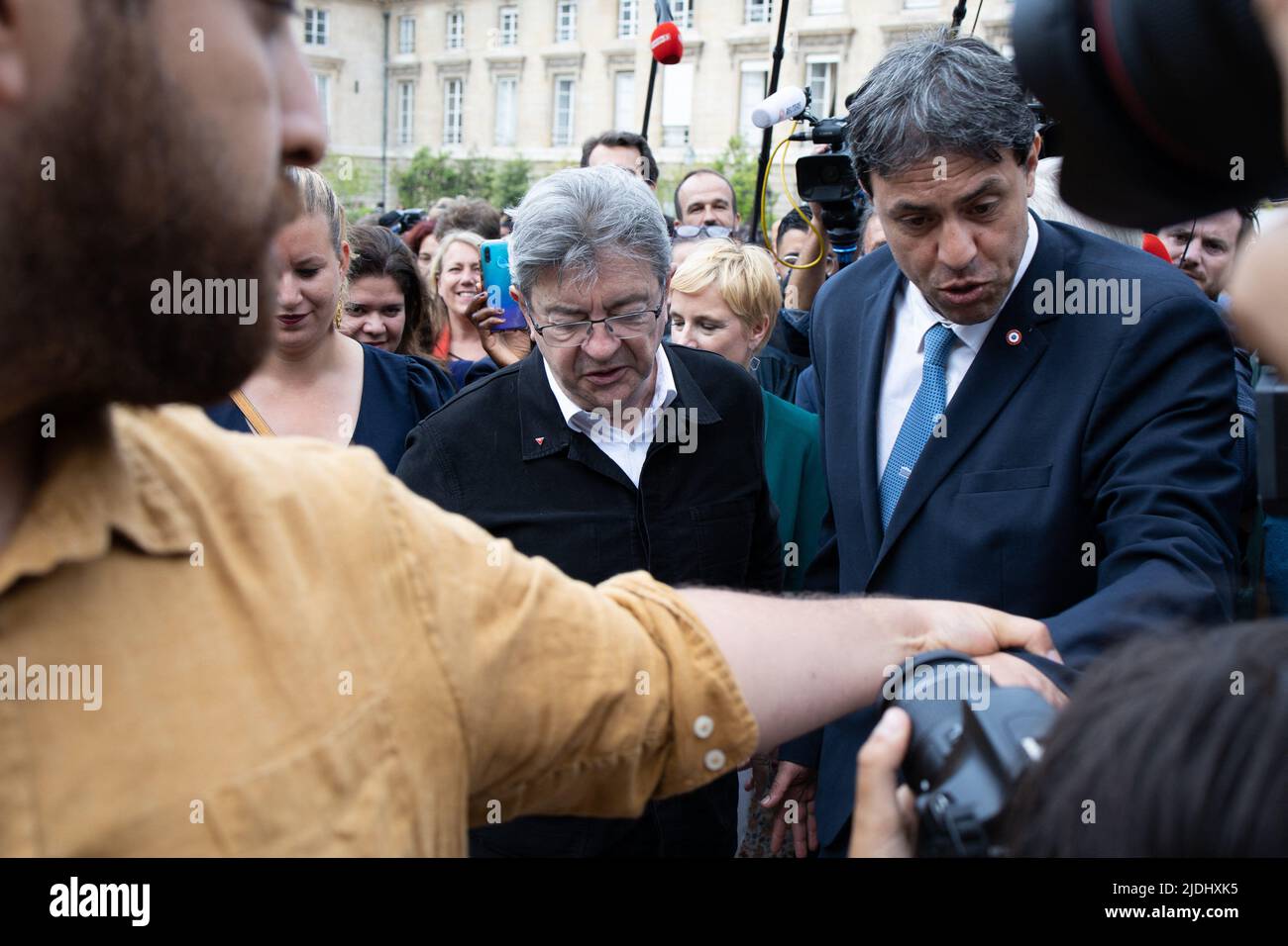 French leftist La France Insoumise (LFI) party leader, Member of ...