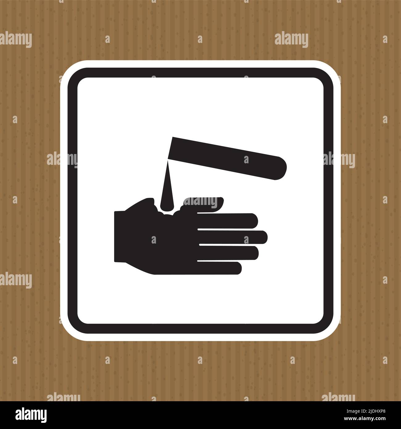 Beware Corrosives Symbol Isolate On White Background,Vector Illustration EPS.10 Stock Vector ...
