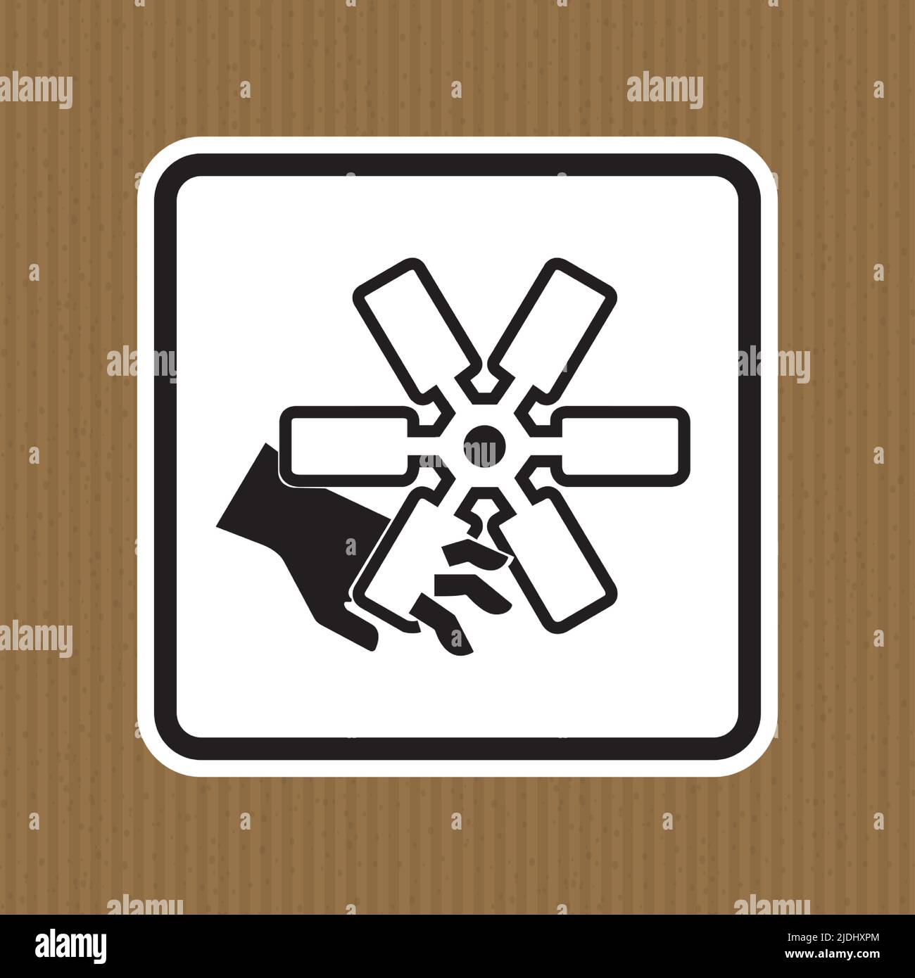 Cutting of Fingers Or Hand Engine Fan Symbol Sign Isolate on White ...