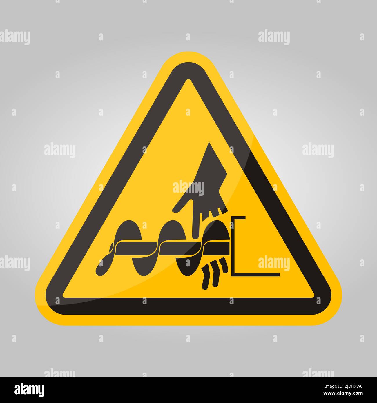 Cutting of Fingers Or Hand Auger Symbol Sign Isolate On White ...