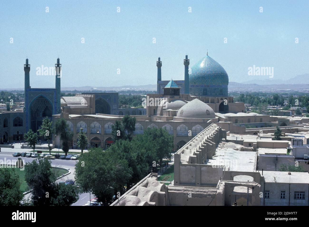 Isfahan Iran 1976 - elevated view of the Royal Mosque (Shah Mosque) on ...