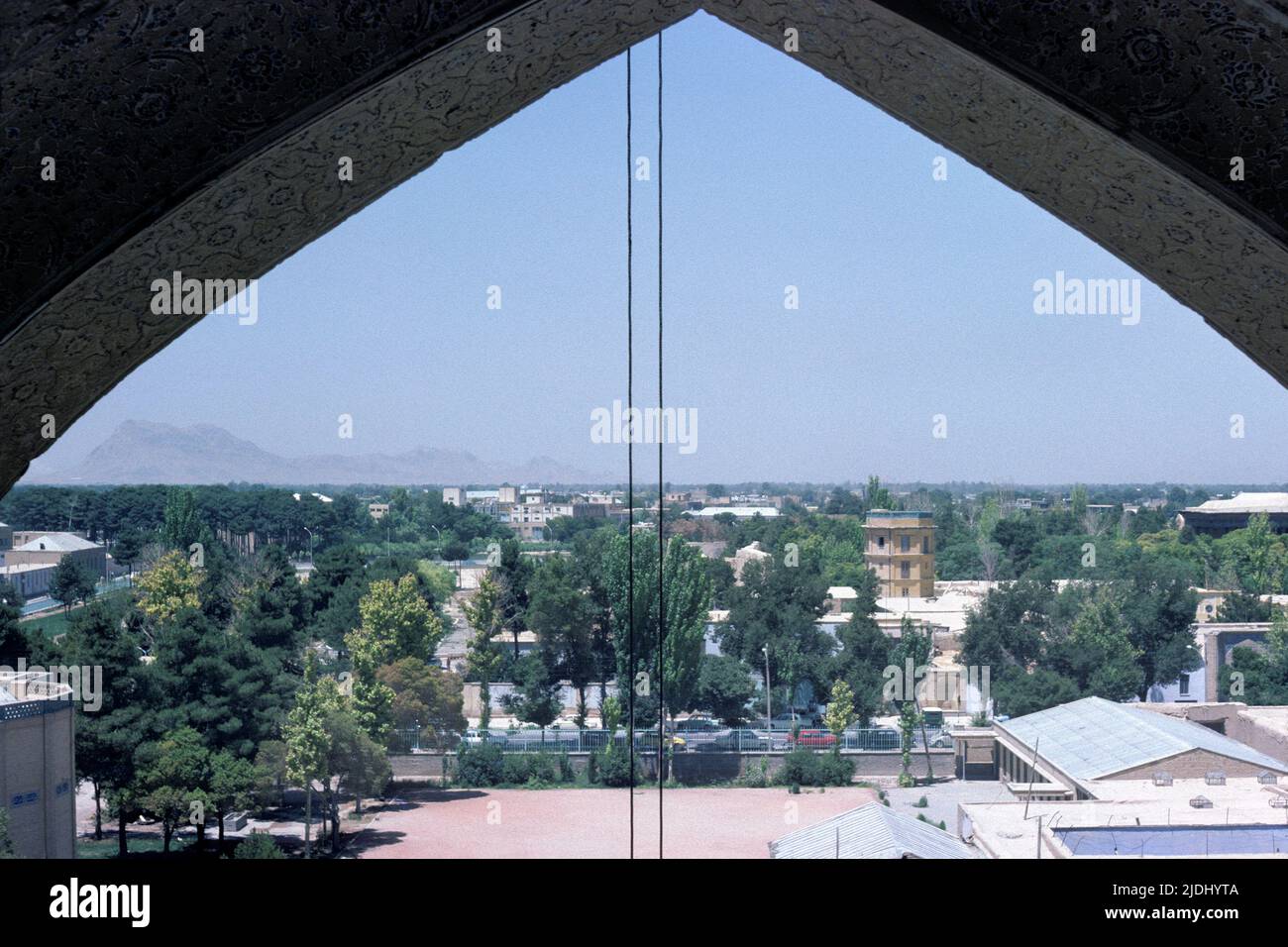 Isfahan Iran 1976 - view looking west from the Ali Qapu Palace on the ...