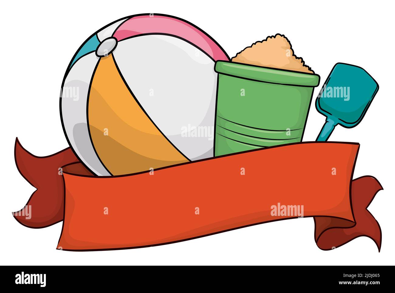 Sand Bucket And Shovel Template