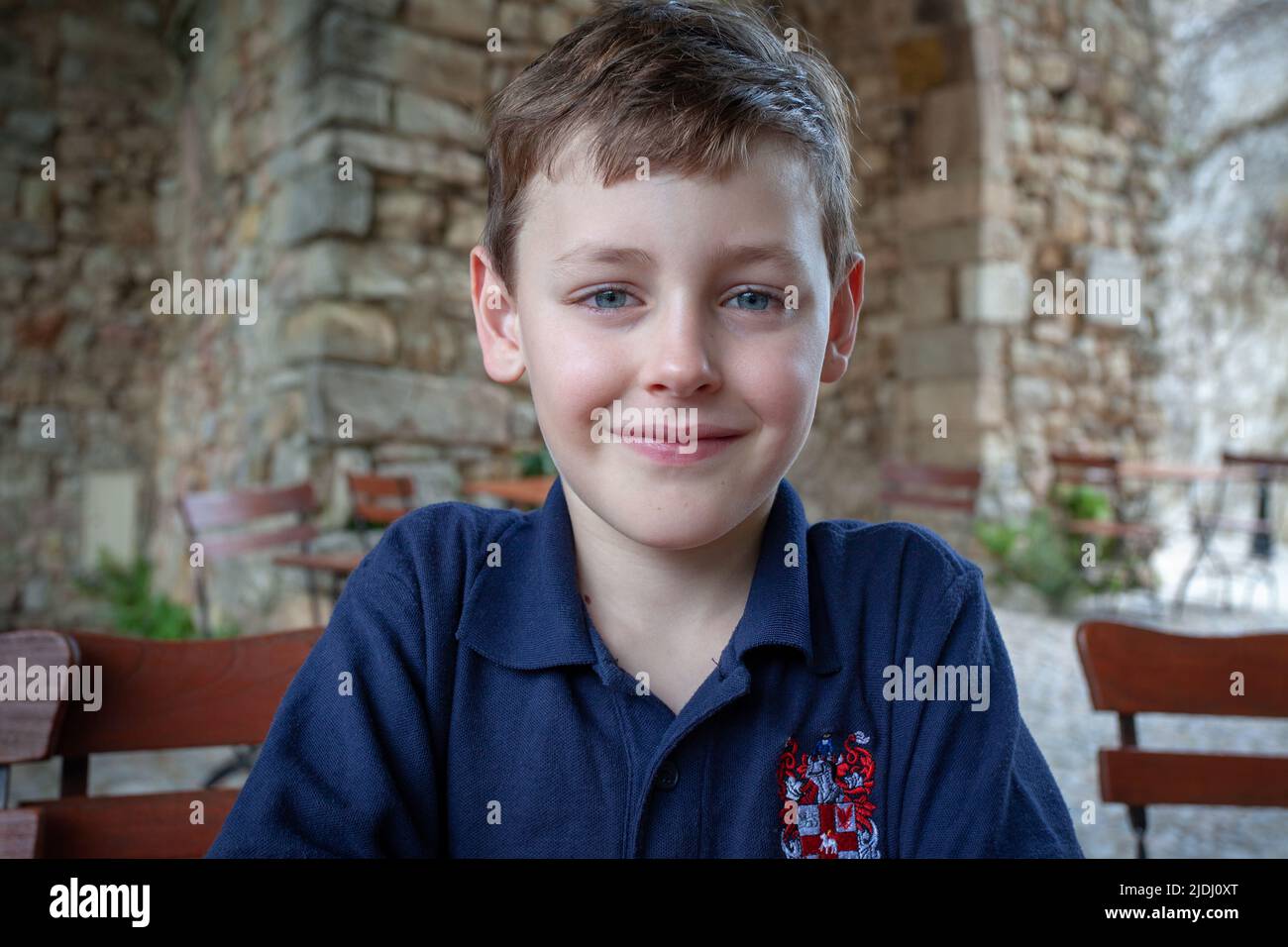 portrait of a young boy in France Stock Photo - Alamy