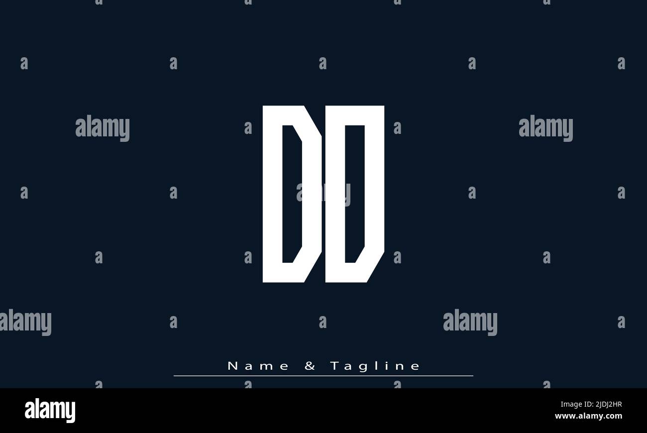 Alphabet letters Initials Monogram logo DD Stock Vector Image & Art - Alamy