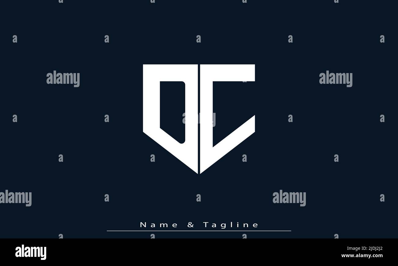 Alphabet letters Initials Monogram logo DC , CD Stock Vector Image ...