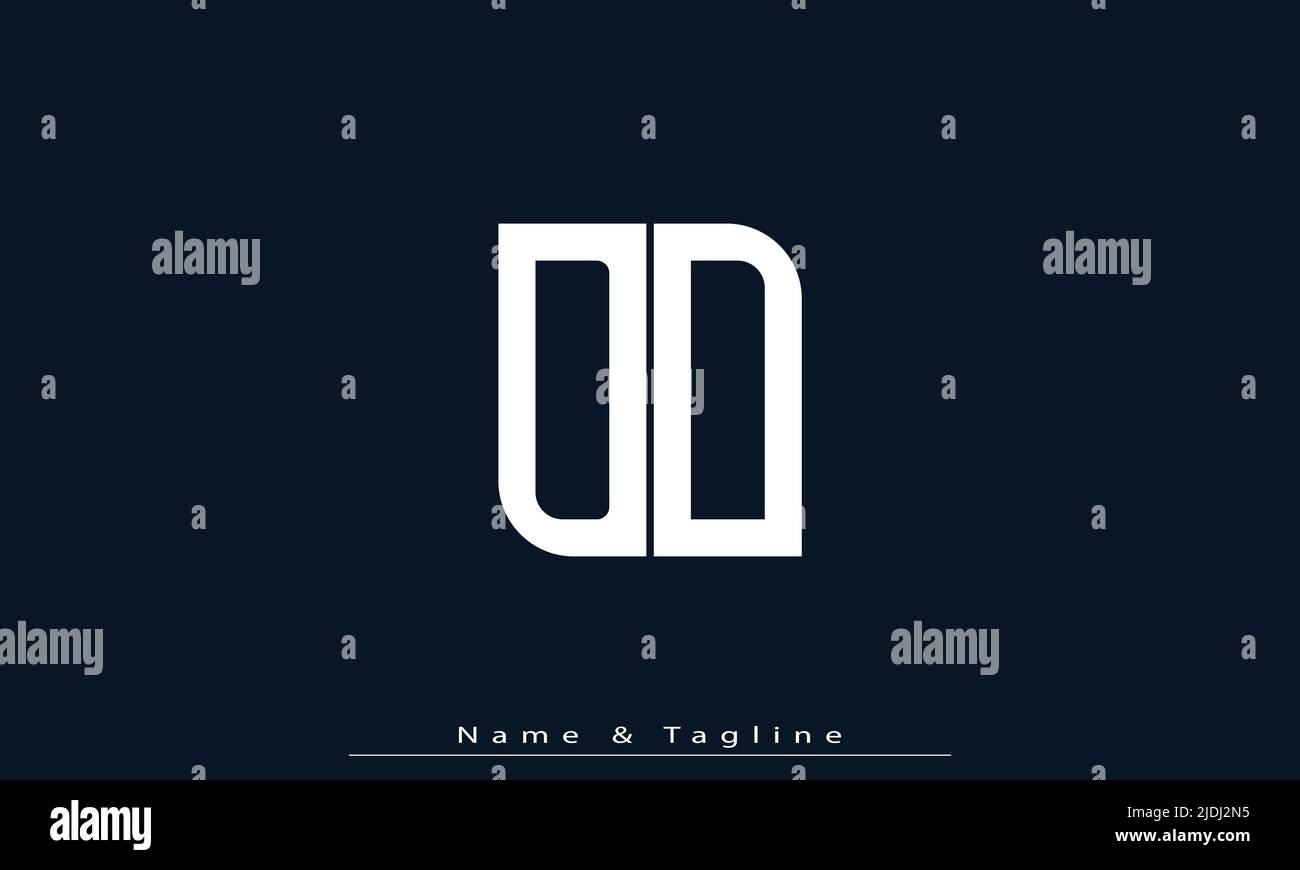 Alphabet letters Initials Monogram logo DD Stock Vector Image & Art - Alamy