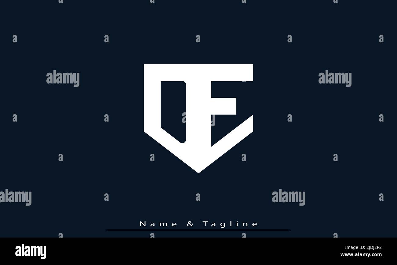 Alphabet letters Initials Monogram logo DE , ED Stock Vector Image ...