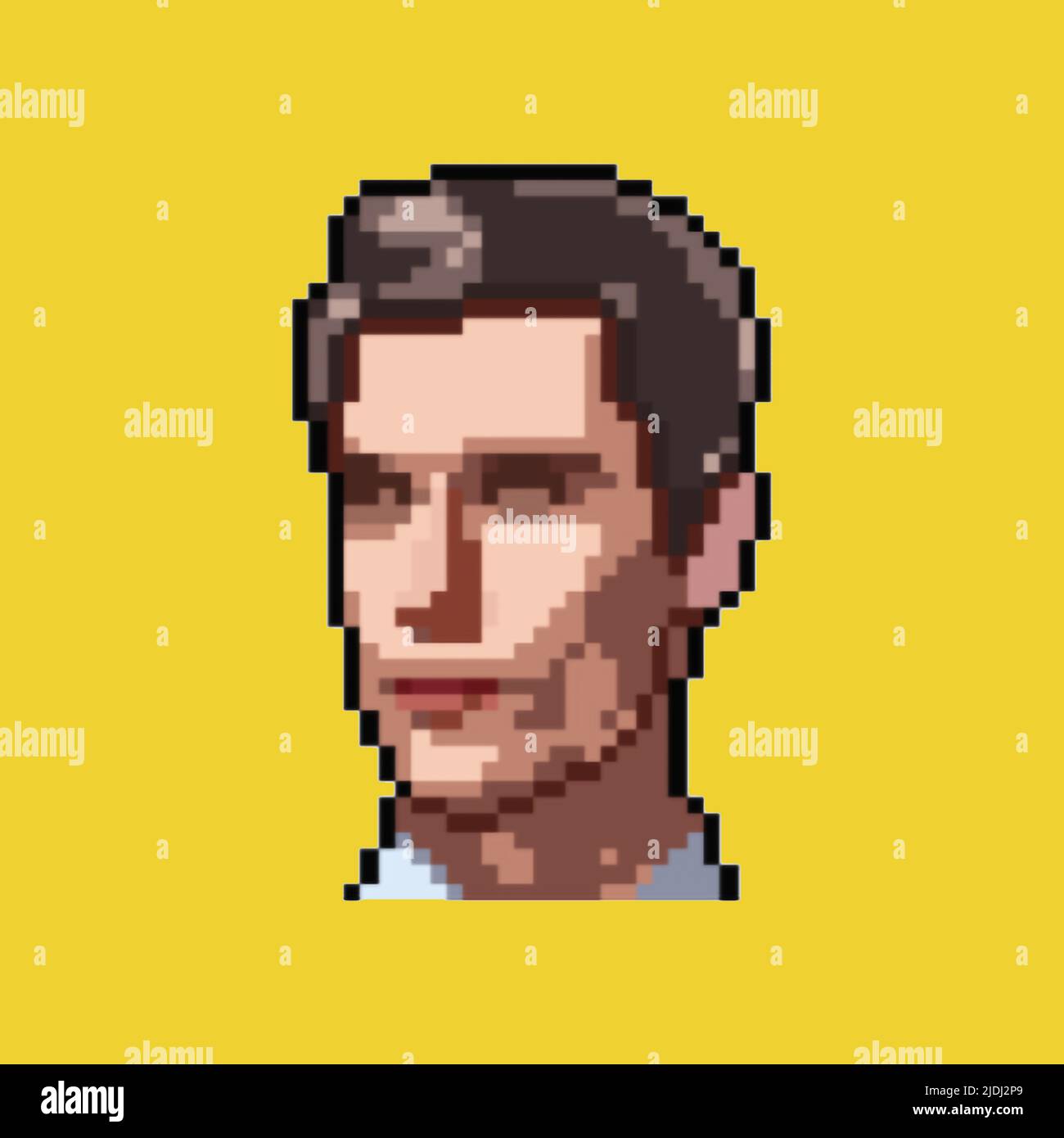 Profile retro 8 bit hi-res stock photography and images - Alamy