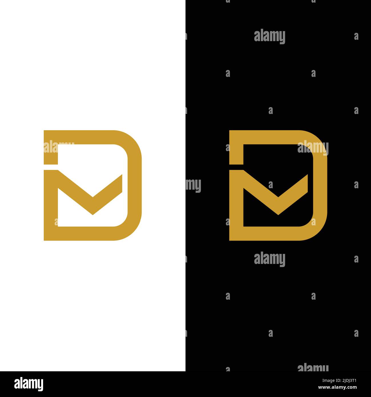 Letter m d logo hi-res stock photography and images - Alamy