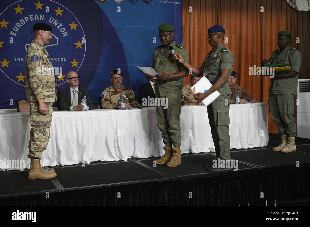 Bamako, Mali. 21st June, 2022. Radek Hasala, not seen, Brigadier ...