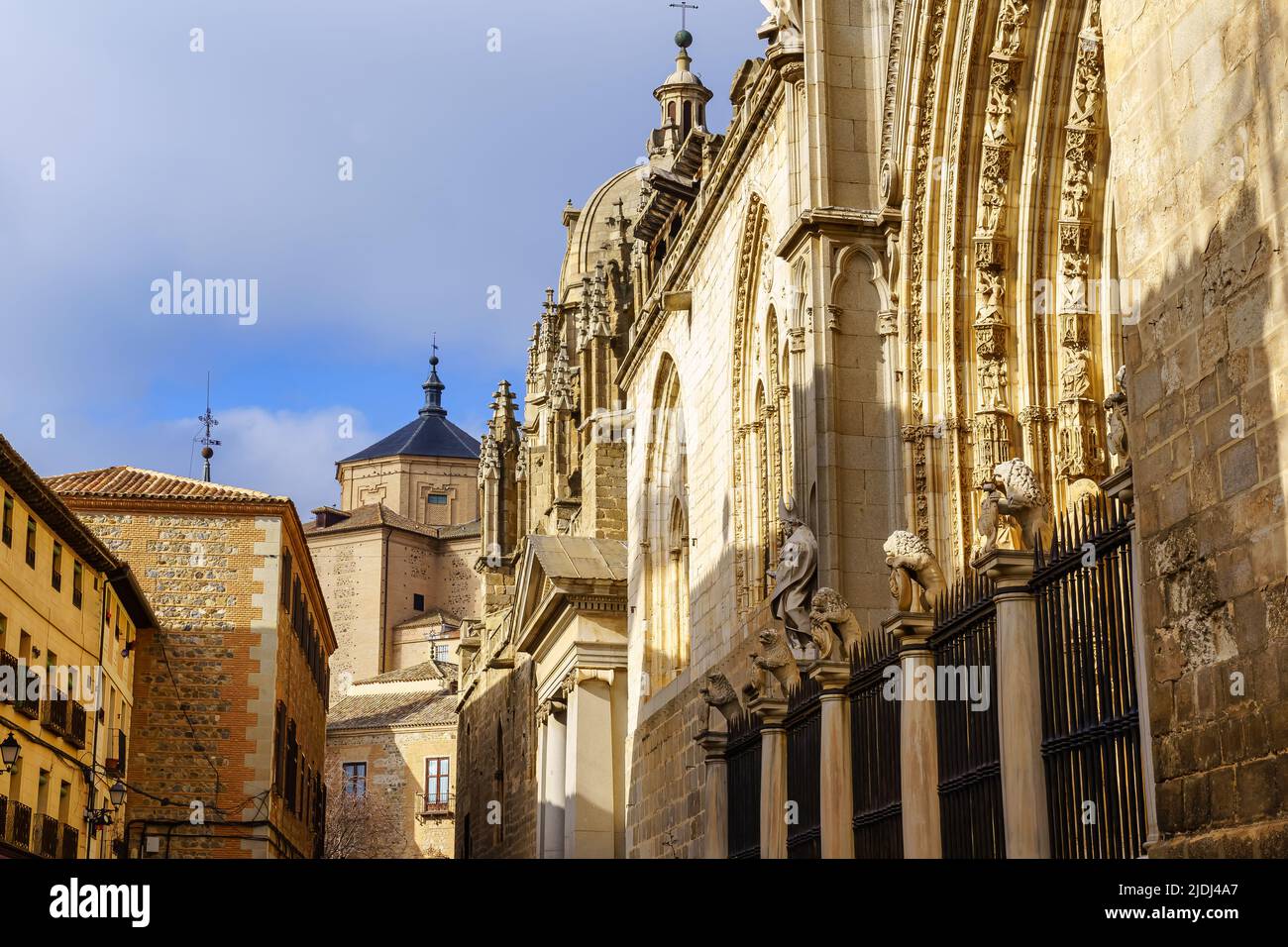 Medieval cathedral and old buildings of the world heritage city of ...