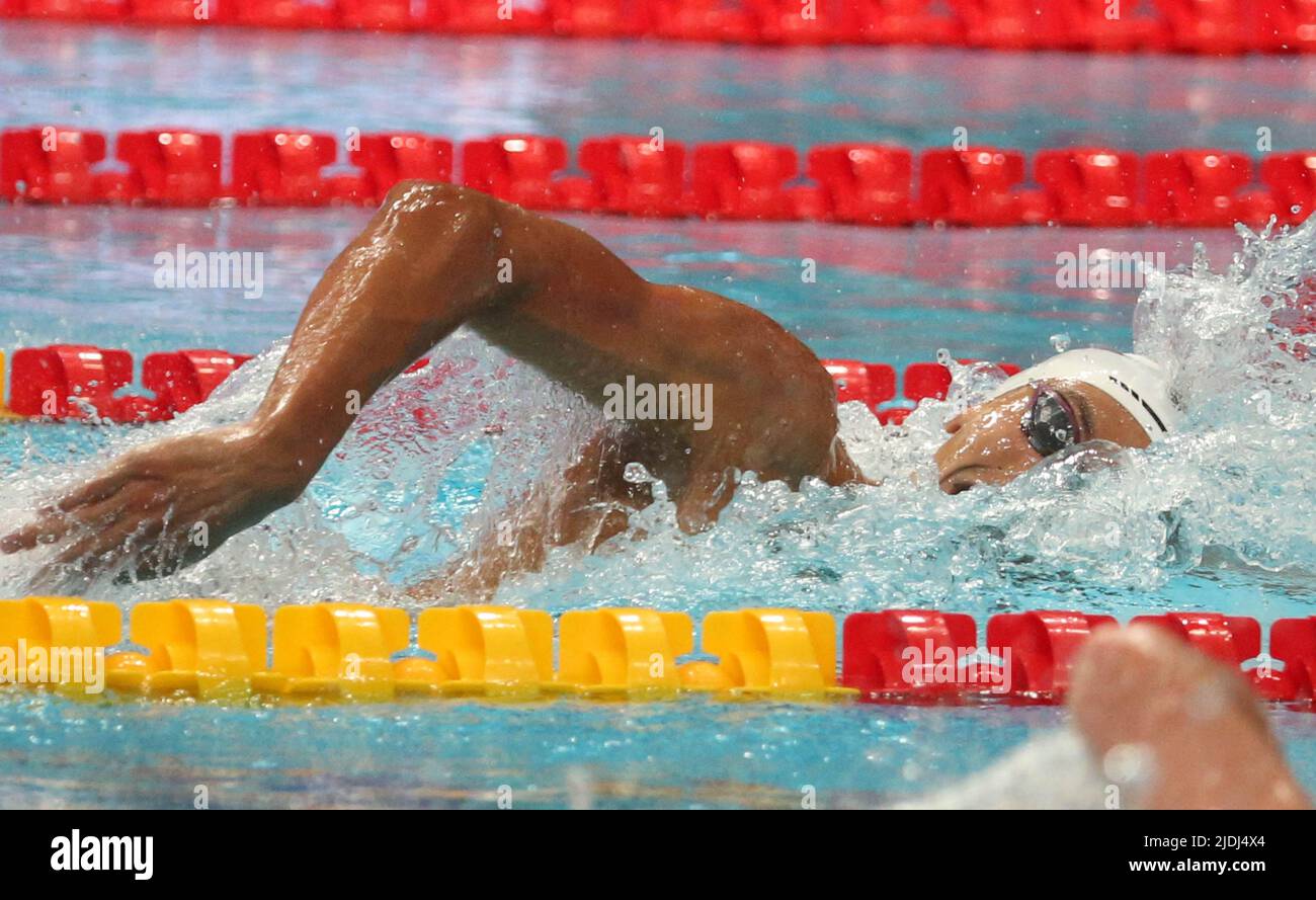 David Popovici of Roumanie Final 200 M Freestyle during the 19th FINA ...