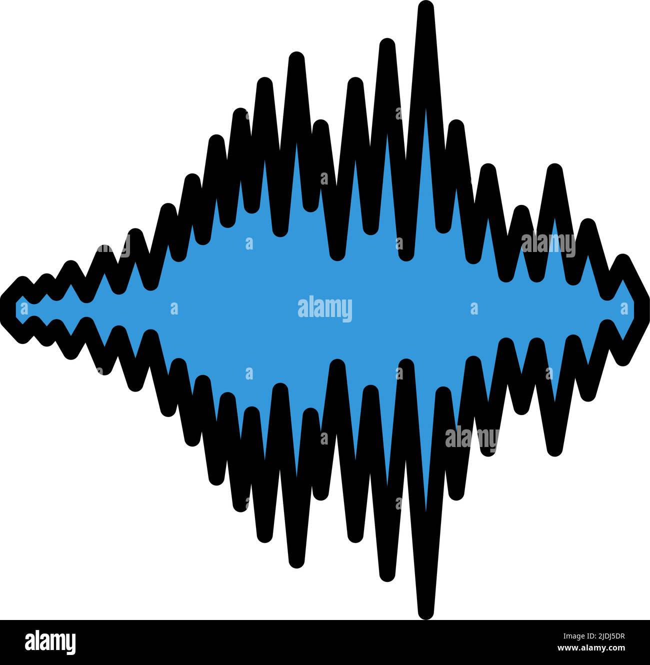 Music Equalizer Icon. Editable Bold Outline With Color Fill Design ...
