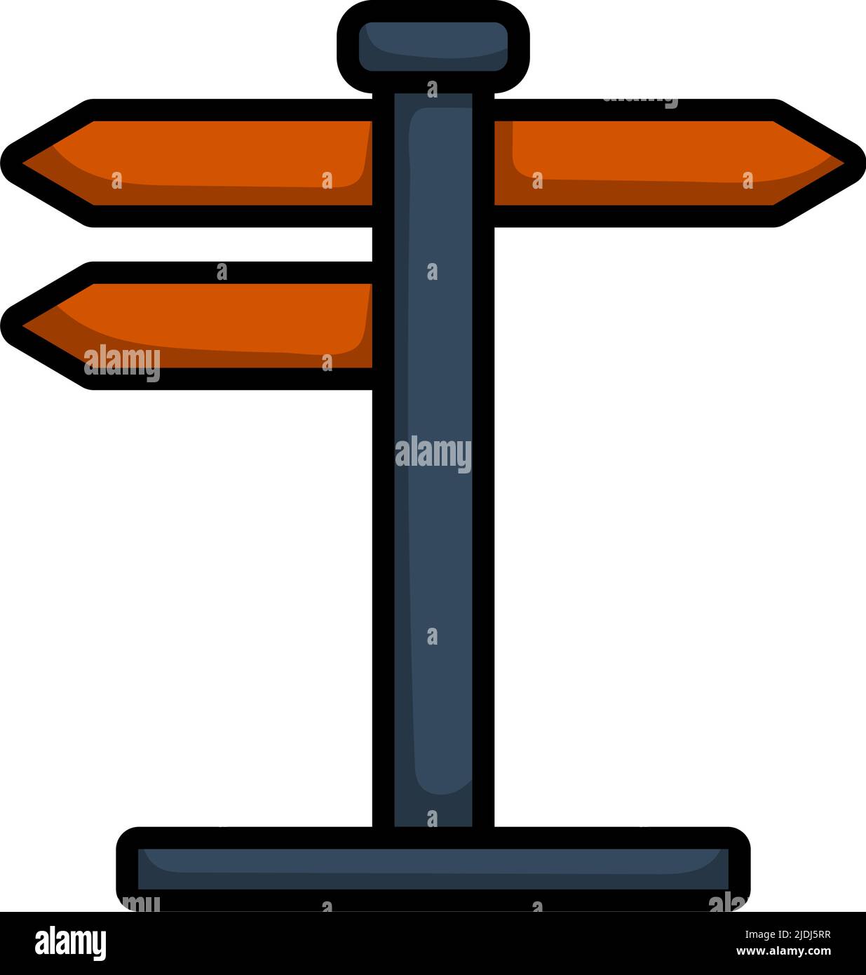 Icon Of Pointer Stand Editable Bold Outline With Color Fill Design Vector Illustration Stock