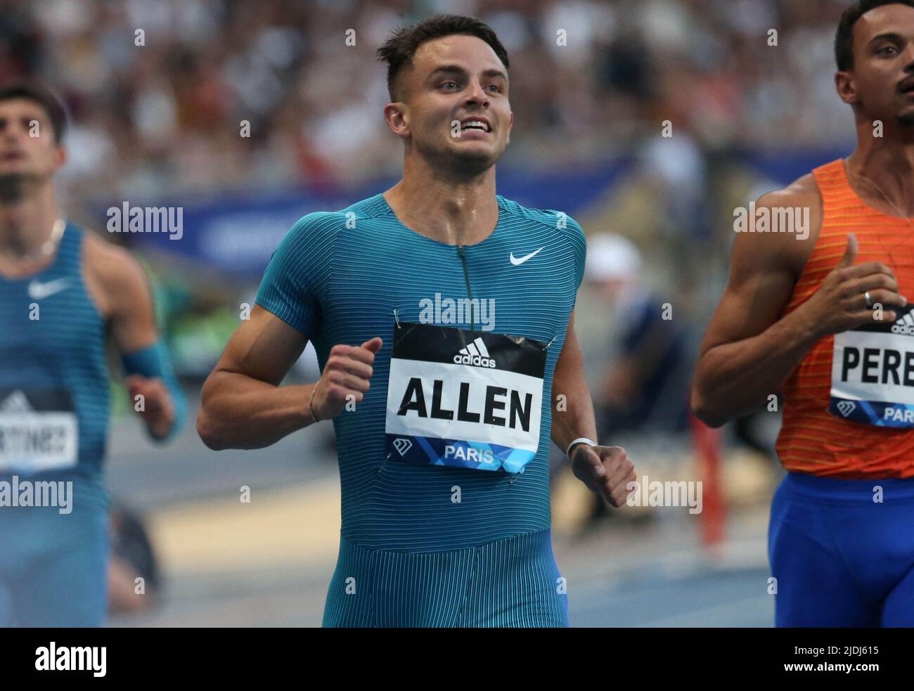 Devon Allen of USA 110 M Hurdles Men during the Wanda Diamond League ...
