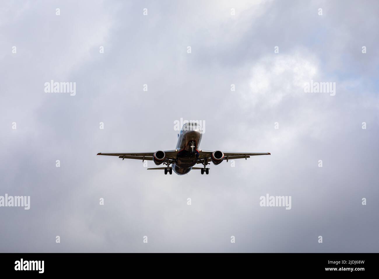 Aeroflot Sukhoi Superjet 100 Registration RA-89042. Plane take off or ...