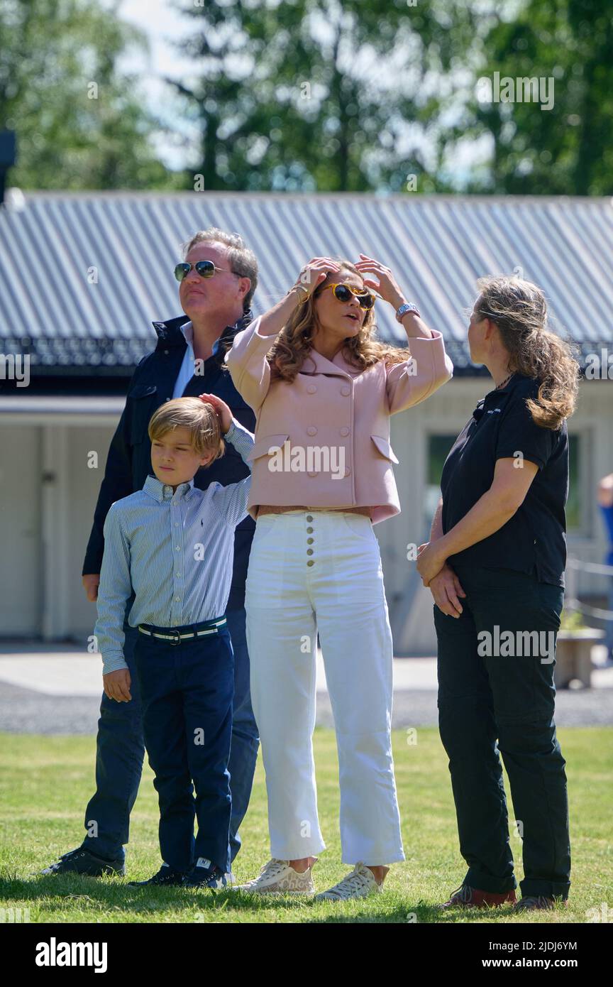 Prince Nicolas, Duke of Ångermanland, and his parents. Princess ...