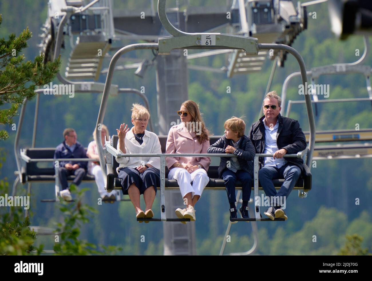 Prince Nicolas, Duke of Ångermanland, and his parents. Princess ...